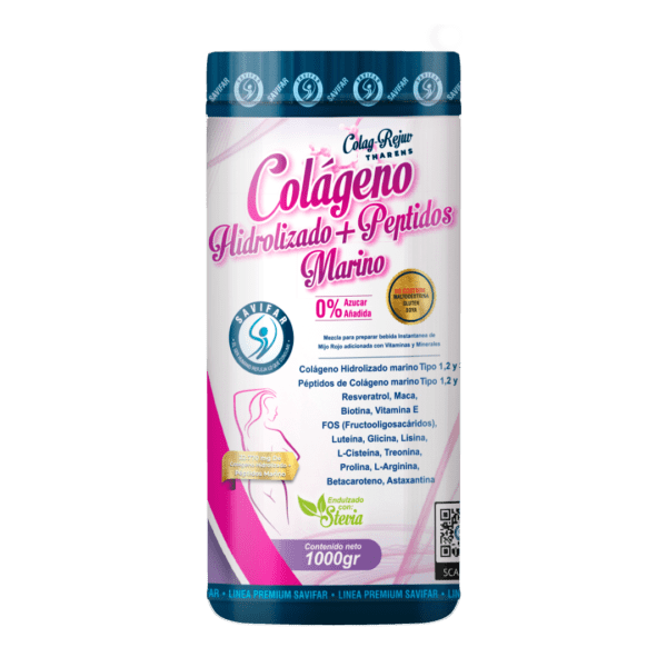 COLAGENO HIDROLIZADO + PEPTIDO MARINO COLAG TARRO 1000gr. – Savifar ...